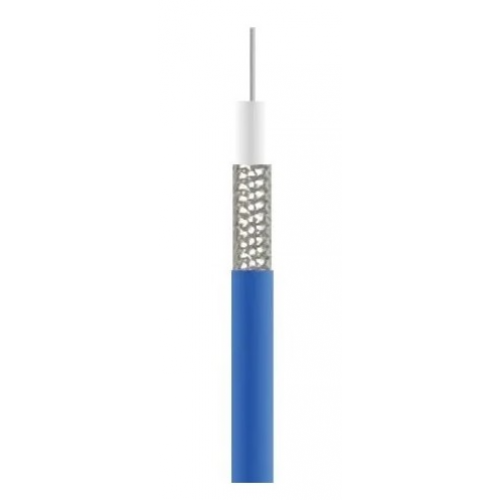 RG402 semi rigid coax cable assembly with blue jacket 20cm