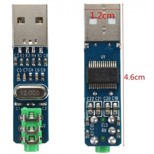 5V USB Powered PCM2704 MINI USB Sound Card DAC decoder board for PC ...