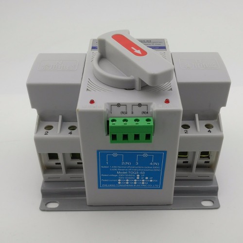 Automatic transfer switch ATS 2P 63A 230V MCB type Dual Power