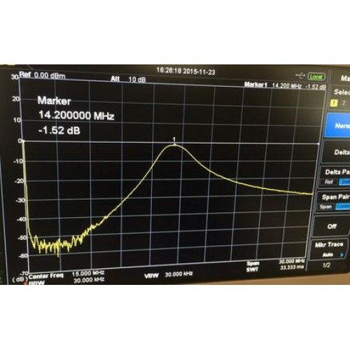 Miniature HF Band-Pass Filter for 20 Meter band (BPF) (KIT)