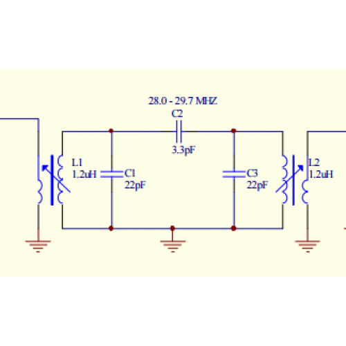 Miniature HF Band-Pass Filter for 10 Meter band (BPF) (KIT)