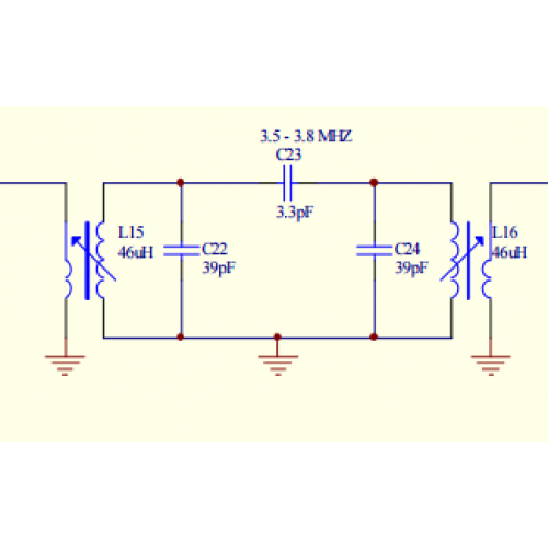 Miniature HF Band-Pass Filter for 40 Meter band (BPF) (KIT)